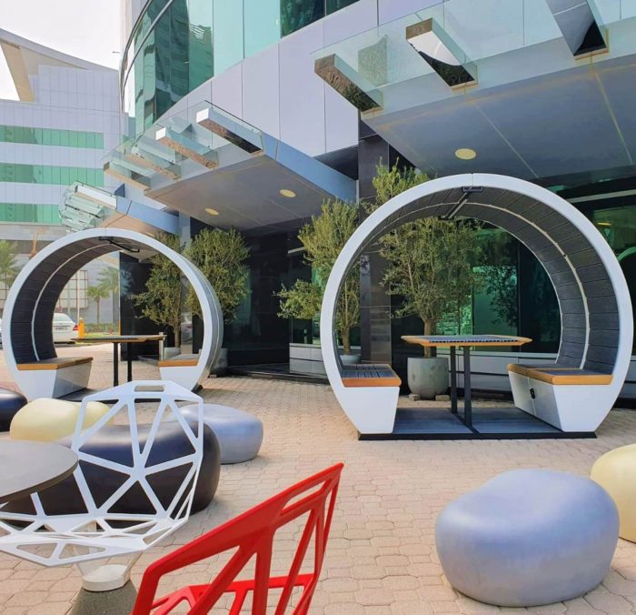 Outdoor Circular Meeting Pod - My office pod