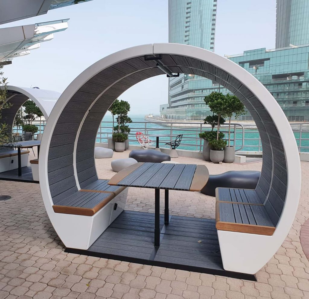 Outdoor Circular Meeting Pod - My office pod