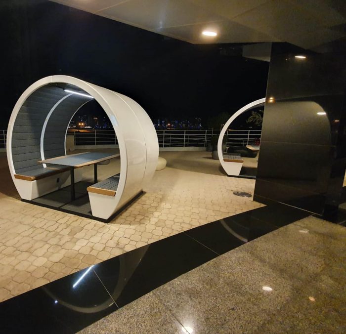 Outdoor Circular Meeting Pod - My office pod