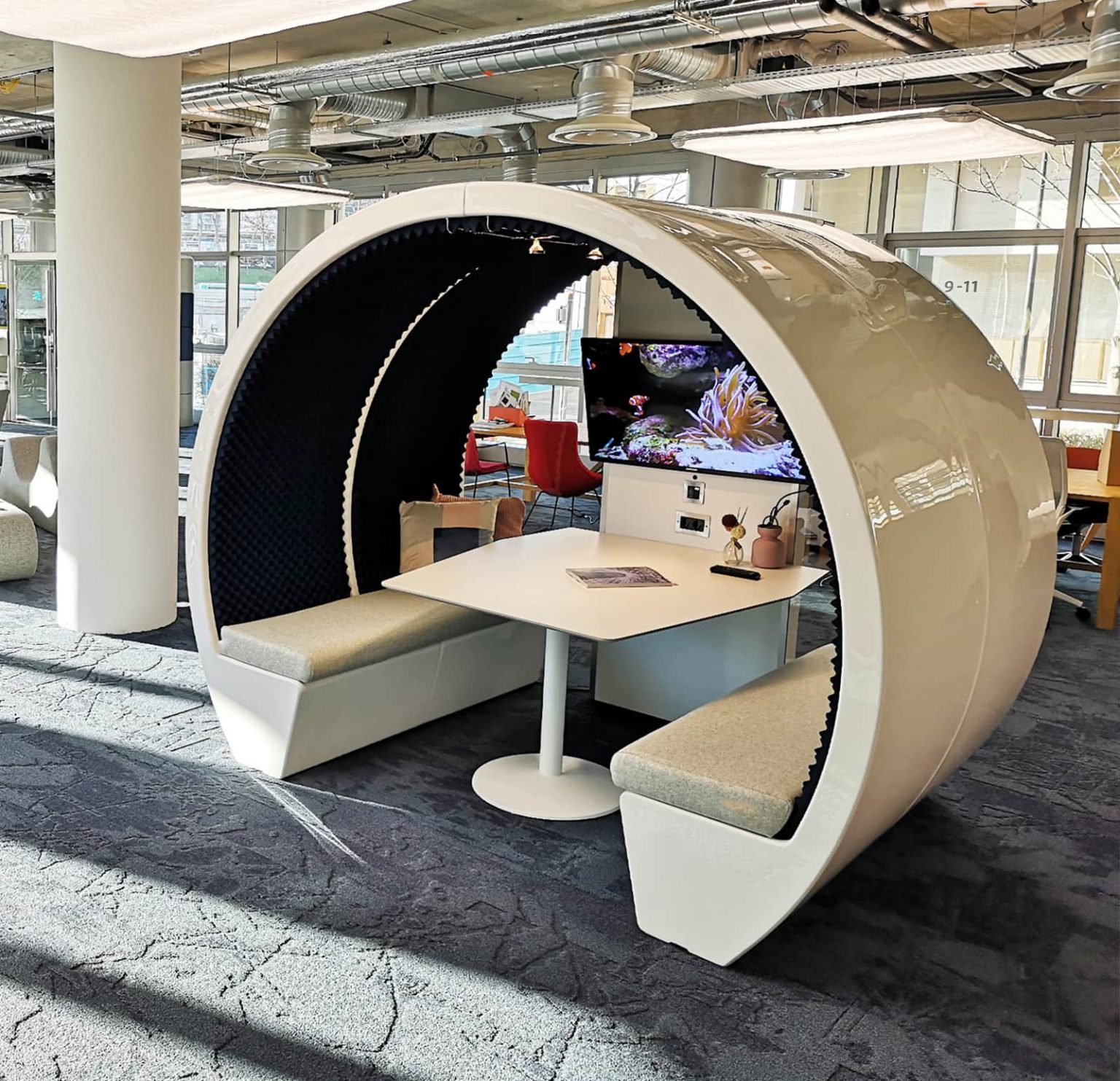 Circular Open Pod - My office pod
