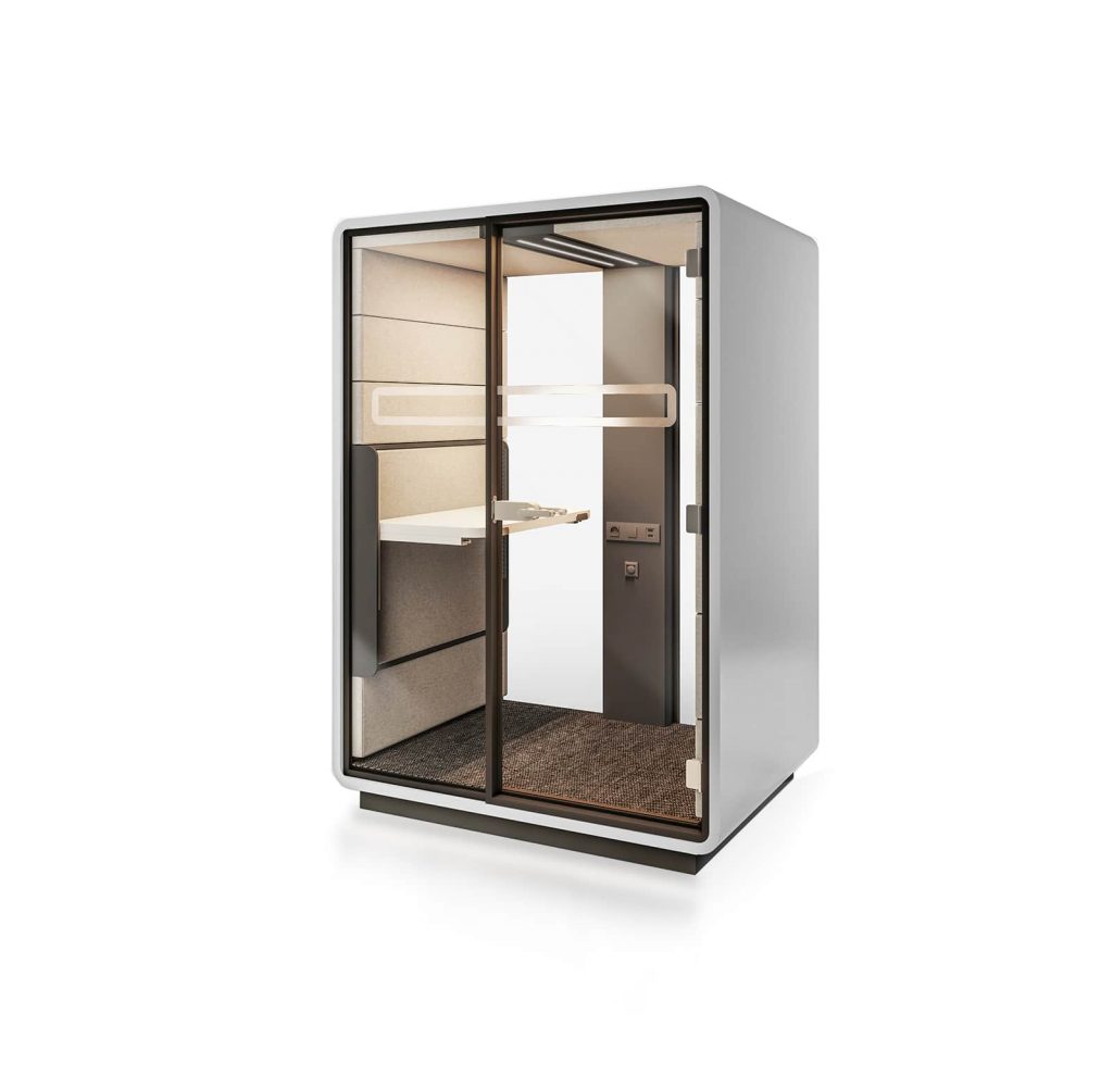 Hush Work Sit Stand - Workplace Pod - Soundproof Quiet Space