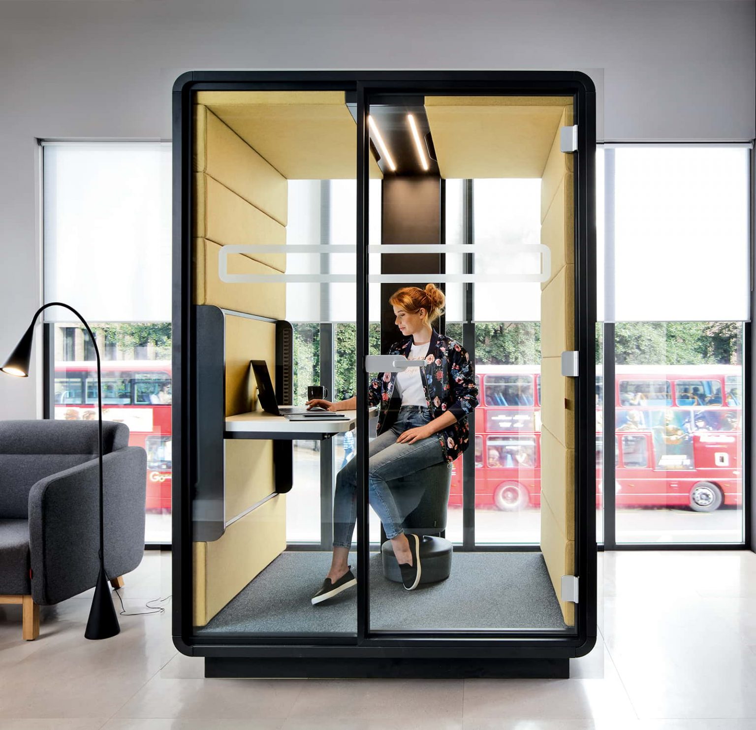 Hush Work Sit Stand - My office pod